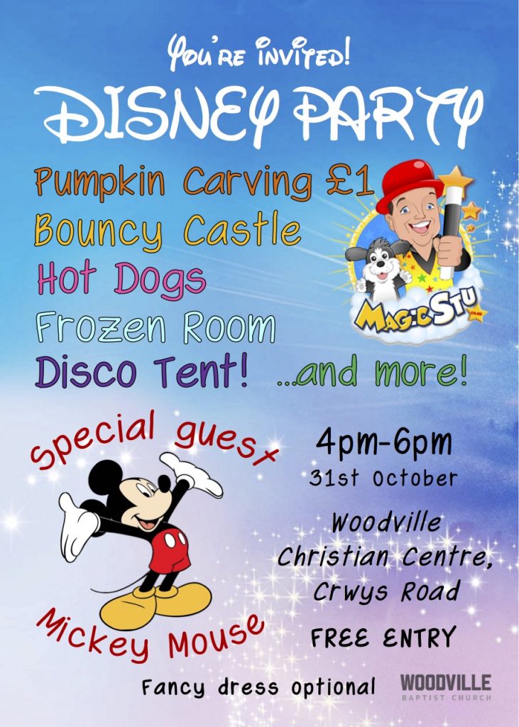 Disney Party 31st October 2017 – Woodville Baptist Church | A Church at ...